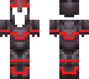 Netherite Armor with Redstone Trims | Minecraft Skin