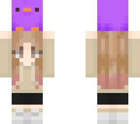 Riversgg Cubito ~ Pollito Morado | Minecraft Skin