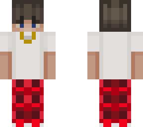 Boy with red cross pajamas | Minecraft Skin