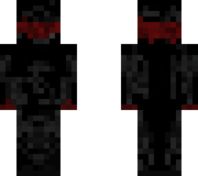 Black with blood bandana and blood hands. | Minecraft Skin