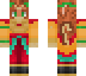 Jade girl Sun Wukong | Minecraft Skin