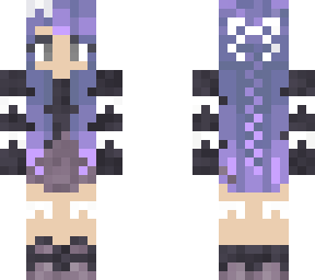purple hair bows | Minecraft Skin