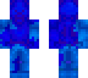 Turnign to Elder Blue Steve | Minecraft Skin