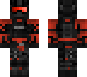 red and black | Minecraft Skins