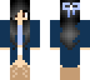 blue bow | Minecraft Skin