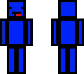 Cartoon derp (blue) | Minecraft Skin