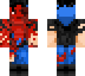 invincible (blue suit damaged 2) | Minecraft Skin