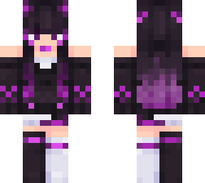 Violet devil girl | Minecraft Skin