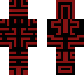 BlackNYellow Void,Red Armor 01.01 | Minecraft Skin