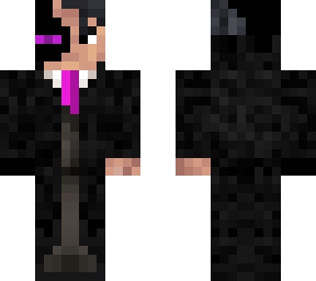 Ender Corrupted skin with long coat | Minecraft Skin