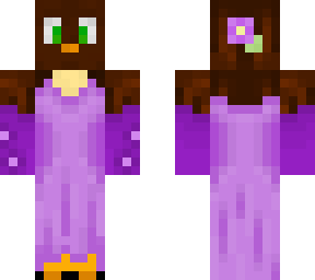 Purple dress doni | Minecraft Skin