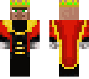Redstone Villager King | Minecraft Skin