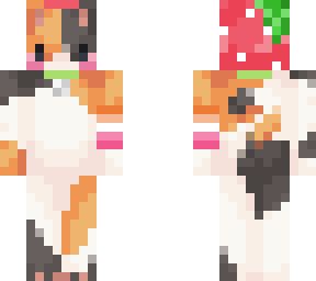 strawberry cat | Minecraft Skins