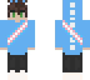 AaronIsSmol Trans Flag Sash | Minecraft Skin