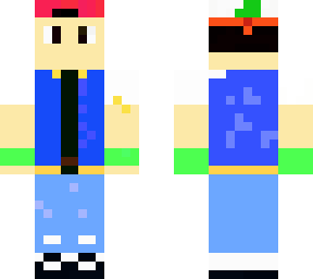 Ash Catchem as made by my little brother | Minecraft Skin