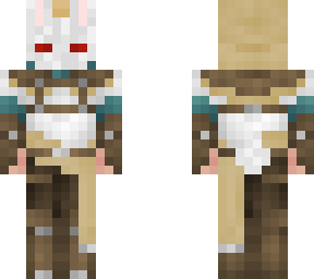 Cloaked Silver Hare | Minecraft Skin