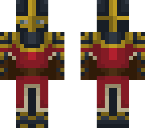 sir bustanut (knight) (gold trim) | Minecraft Skin