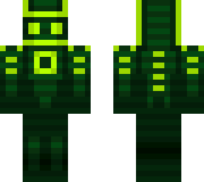 Cyberboy_lime_green | Minecraft Skin