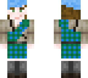 Kilt Scotsman Robertson Ancient Hunting Tartan | Minecraft Skin