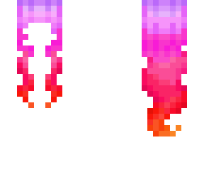 long gradient hair base | Minecraft Skin