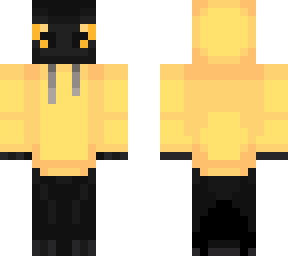 Yellow Eye Toothless With Yellow Hoodie | Minecraft Skin