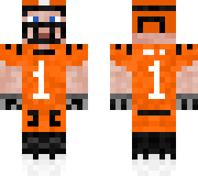 Cincinnati Bengals Alternate Uniform - Combo 3 | Minecraft Skin