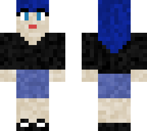 blue hair | Minecraft Skin