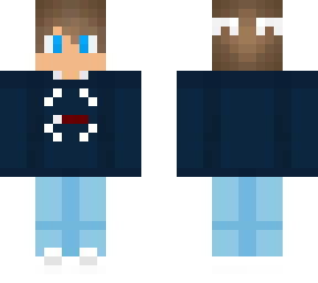 Navy blue sweater | Minecraft Skin