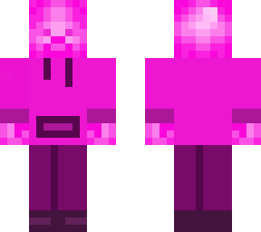 Violet Steve wearing a hoodie | Minecraft Skin