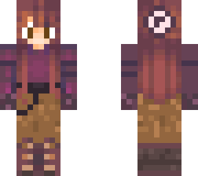 Purple Shirt & Khakis | Minecraft Skin