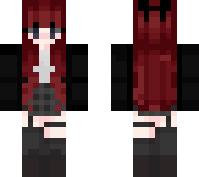 red hair emo girl | Minecraft Skin