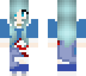Katelyn Shark version Gawr gura cosplay Aphmau reworked | Minecraft Skin