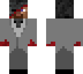 wither skeleton steve in suit | Minecraft Skin