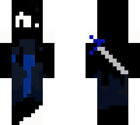 Shadow elf with katana | Minecraft Skin