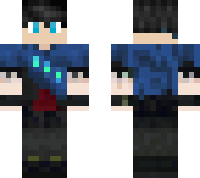 Black Blue boy skin | Minecraft Skin