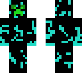 Charged creeper reverse colors | Minecraft Skin