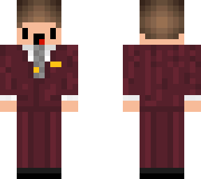Dapper Burgundy Suit | Minecraft Skin