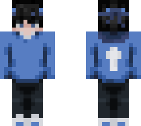 idk blue anime thing | Minecraft Skin