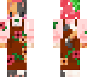 strawberry cat | Minecraft Skins