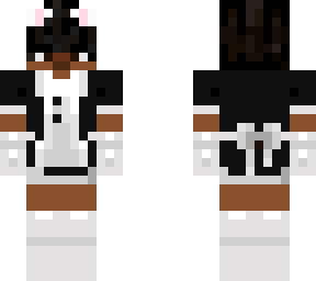 Black Catboy Maid | Minecraft Skin