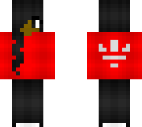 Female - Red Adidas - Mask Off | Minecraft Skin