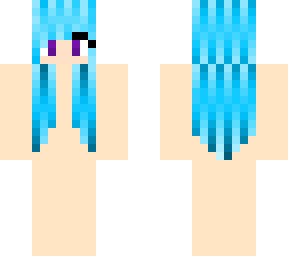 blue hair base! | Minecraft Skin
