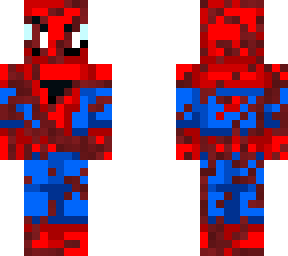 Spider man getting corrupted by carnage | Minecraft Skin