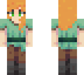Alex for 3d character model mod | Minecraft Skin