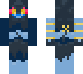 Anthro Luxray | Minecraft Skin