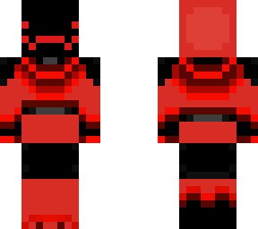 Red and Black Protogen (Customizable) | Minecraft Skin