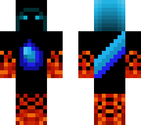 flaming shadow | Minecraft Skin