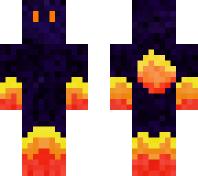 Purple mixed skin with flame arms and legs. | Minecraft Skin