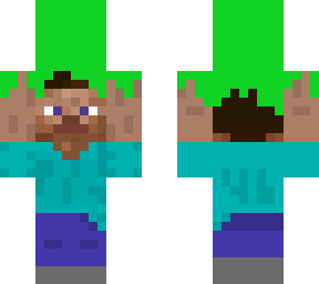 Slimey Steve | Minecraft Skin