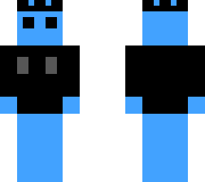 king noob blue | Minecraft Skin